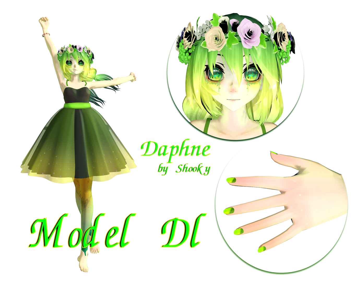 [MMD Model] Guardian of Nature Daphne [+Download] by LikaPikachuLover ...
