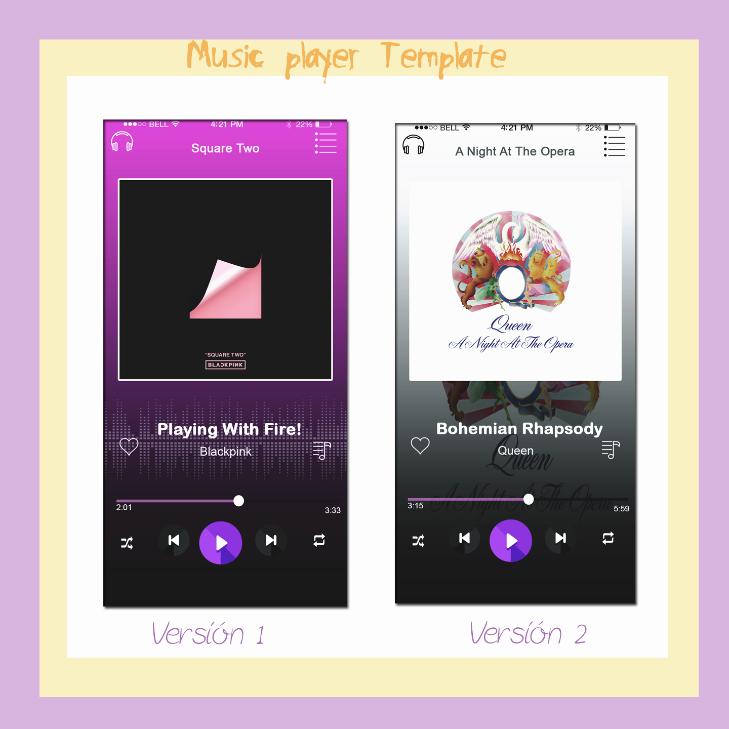 Template Music Player by HimeHimaHyuga on DeviantArt