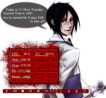 Rainmeter skin Kuroshitsuji by Ganko-sankin on DeviantArt
