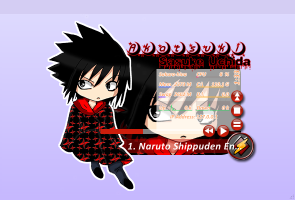 Skin Rainmeter Sasuke by Ganko-sankin on DeviantArt