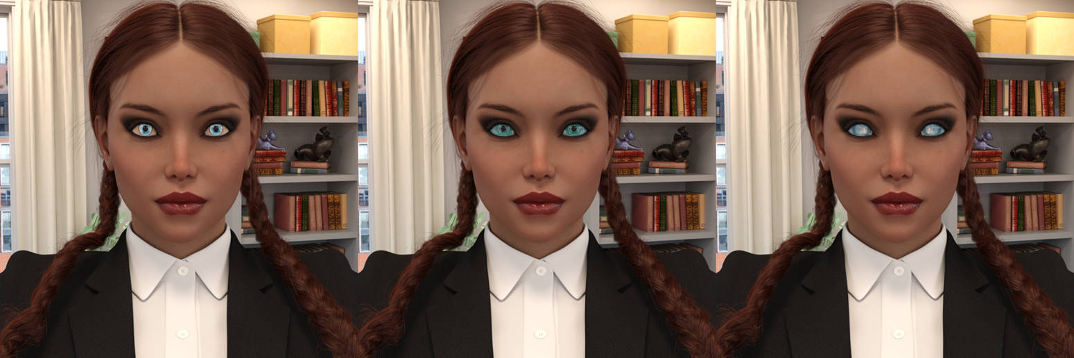 Michelle - Controlled eyes test by MasterWayZ on DeviantArt