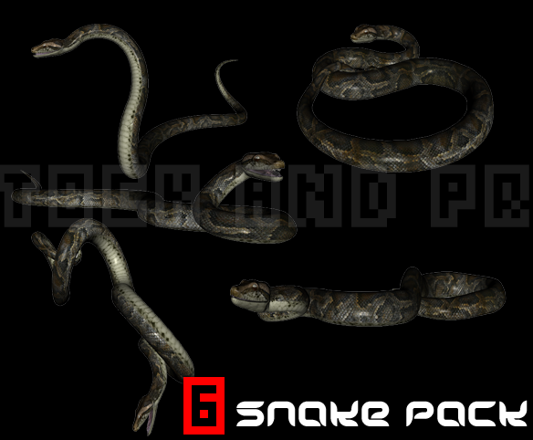 3D Snake Stock PACK by PropandStock on DeviantArt