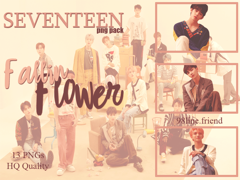 SEVENTEEN PNG PACK: Fallin' Flower by 98linefriend on DeviantArt