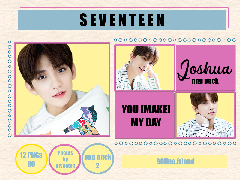 JOSHUA (SVT) PNG PACK: YOU [MAKE] MY DAY 2 by 98linefriend on DeviantArt