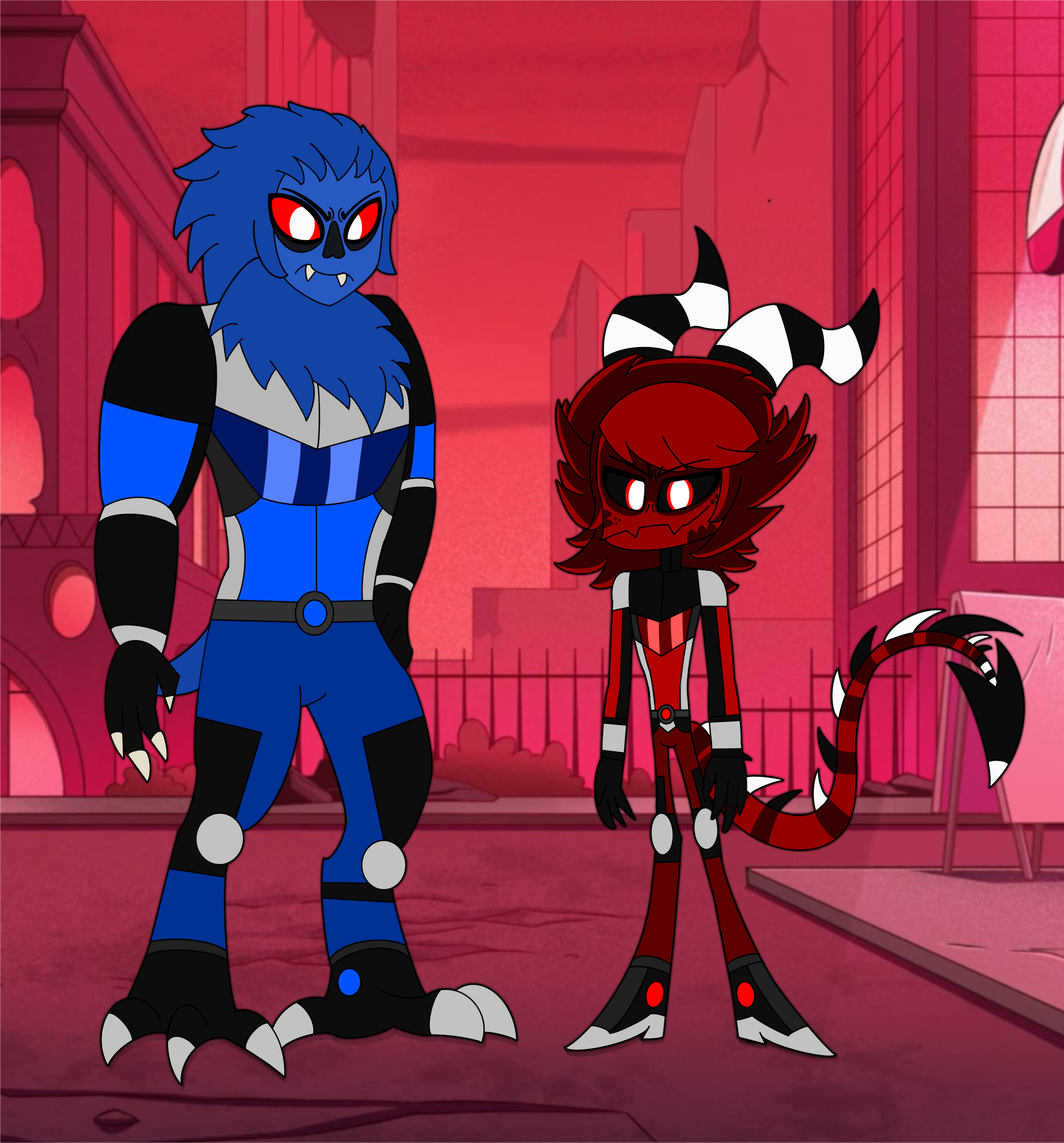 Hazbin Hotel: Red And Solomon by Skylanders-Avengers on DeviantArt