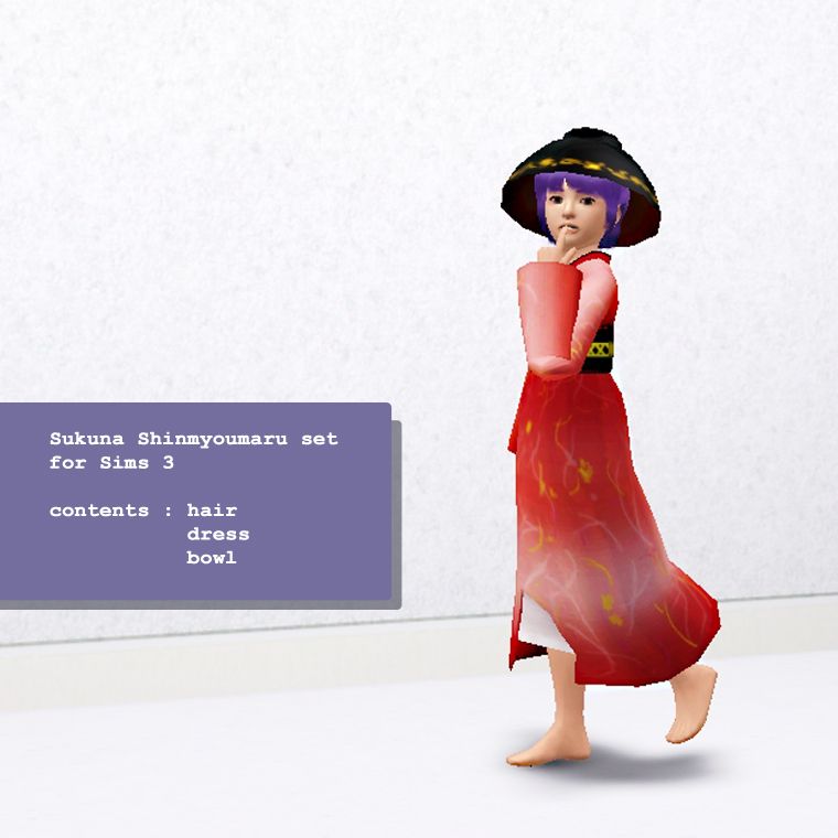 [Sims Touhou] Sukuna Shinmyoumaru skin for Sims 3 by PRBBang on DeviantArt