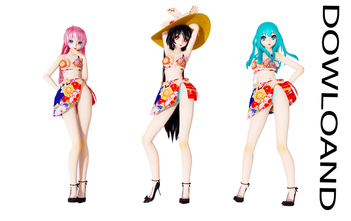 [MMD] - Summer Pack Model DL by MiaKageme on DeviantArt