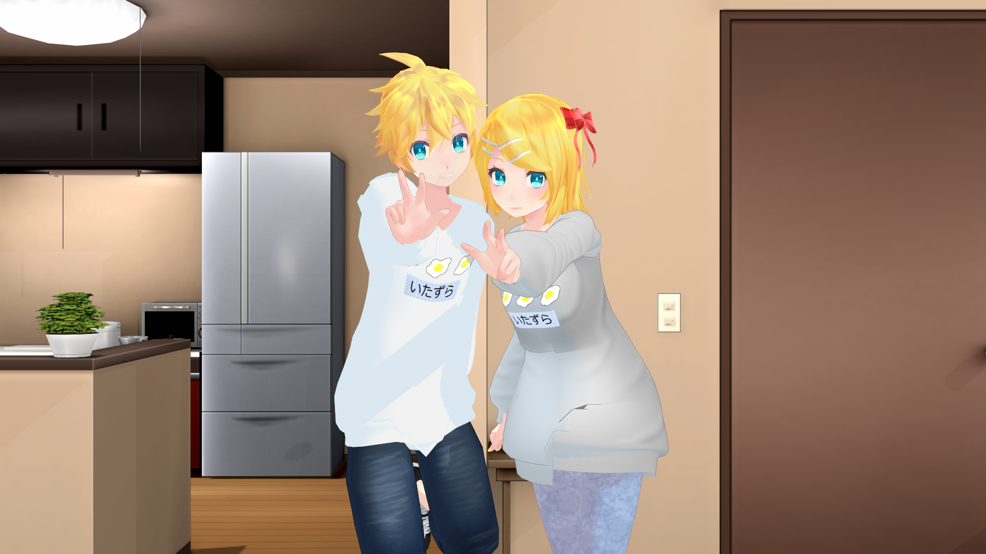 MMD - TDA Casual Rin and Len Download by MeiMeiHaku on DeviantArt