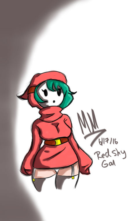 Red Shy Gal by Morning-Moon32 on DeviantArt