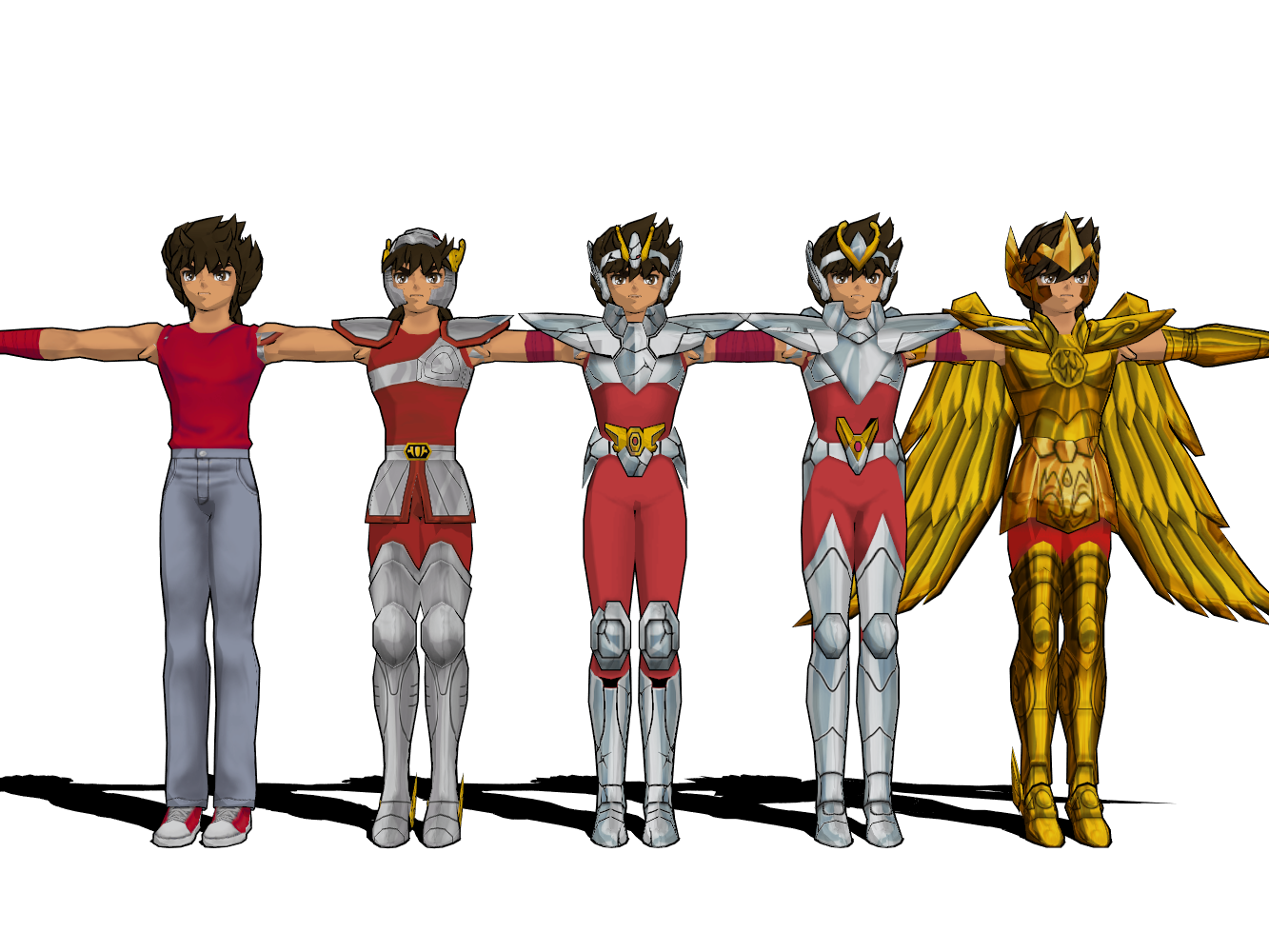 Seiya Model Pack by Emidikun on DeviantArt