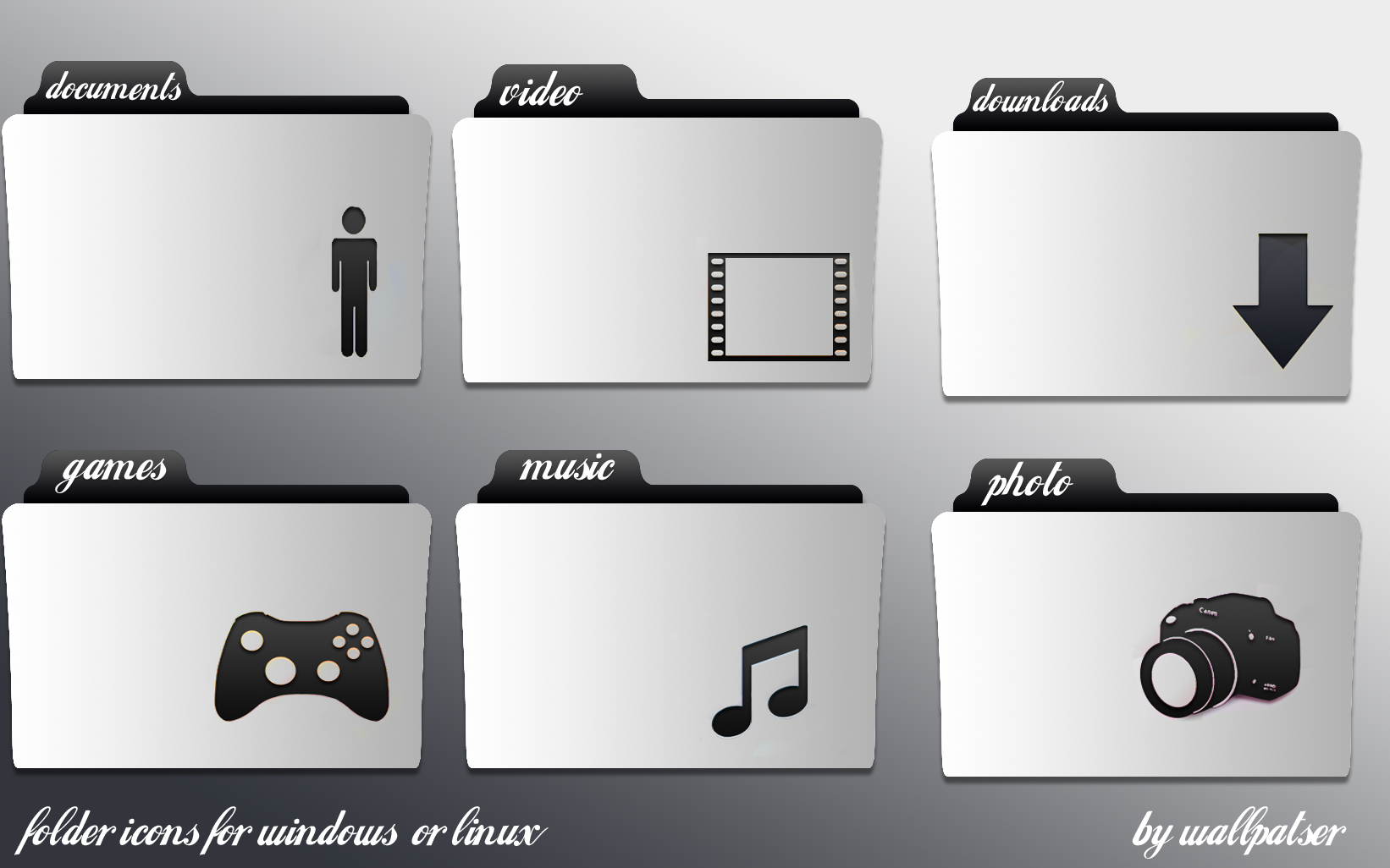 folder icons by wallpatser on DeviantArt