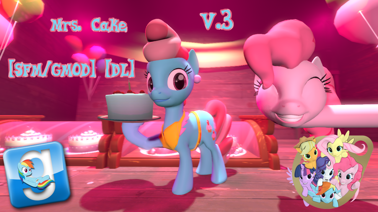 Mrs. Cake V.3 [DL] [SFM/GMOD] *Updated by RenderingBytes on DeviantArt