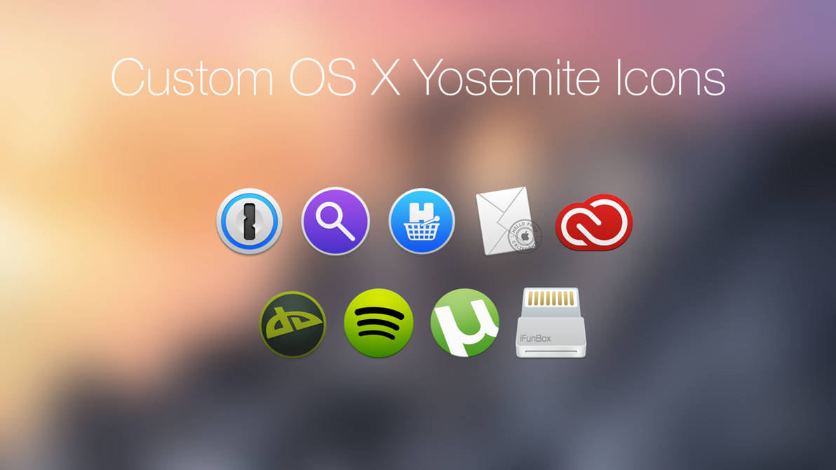 Custom OS X Yosemite icons by BAMgraphics on DeviantArt