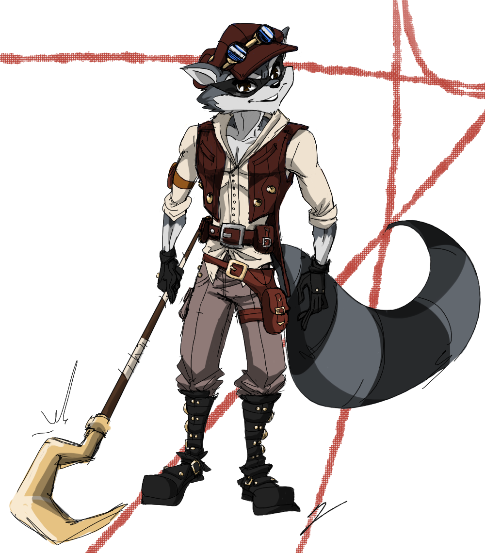 Steampunk Sly Cooper by RiaBodai on DeviantArt