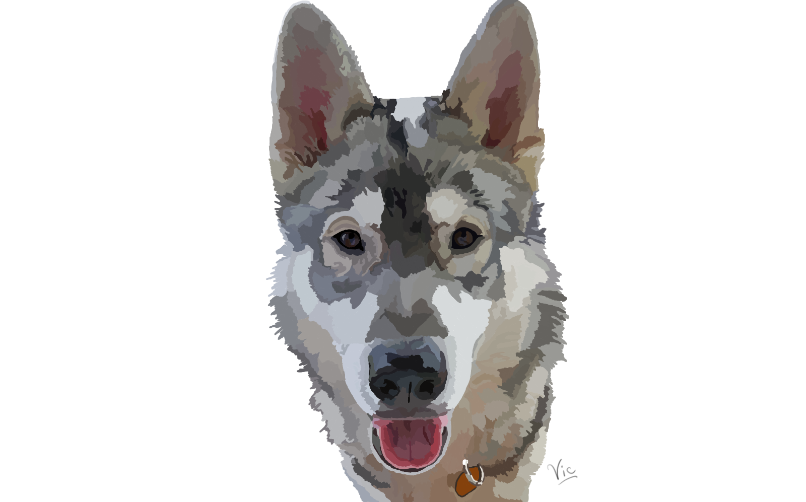 Wolf Dog Paint by silvermoonwisp on DeviantArt