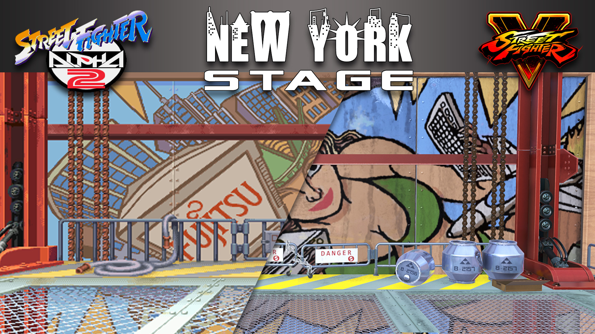 SF V Mod - SFA2 Rolento's Stage, New York by Luchok on DeviantArt