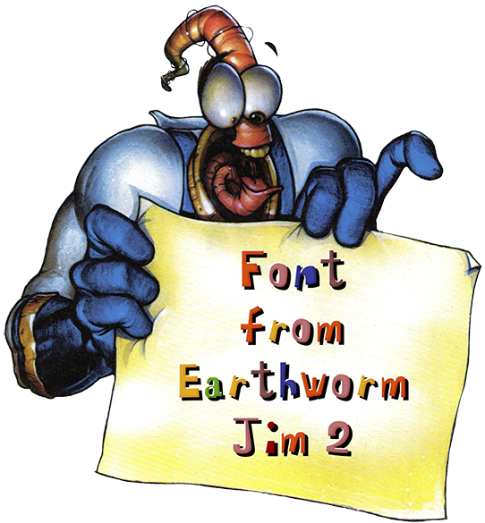 Font from Earthworm Jim 2 by look1982 on DeviantArt