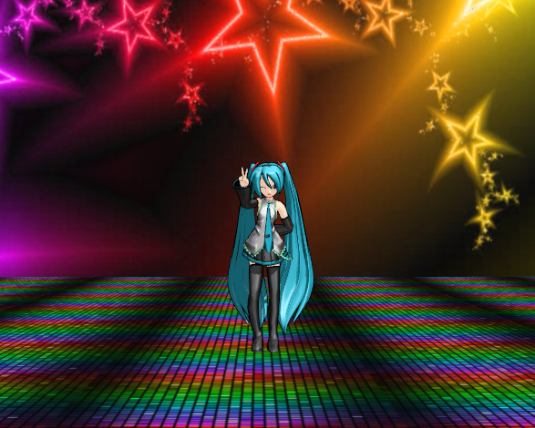 MMD Rainbow Rave Stage by bieber90pink on DeviantArt