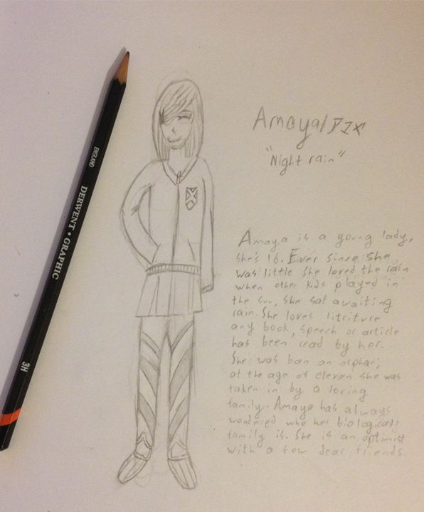 Amaya character design by Sparkelyfox on DeviantArt