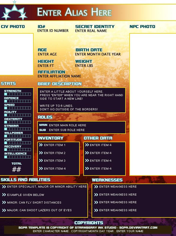 SGPA - NEW NPC Template by Meibatsu on DeviantArt