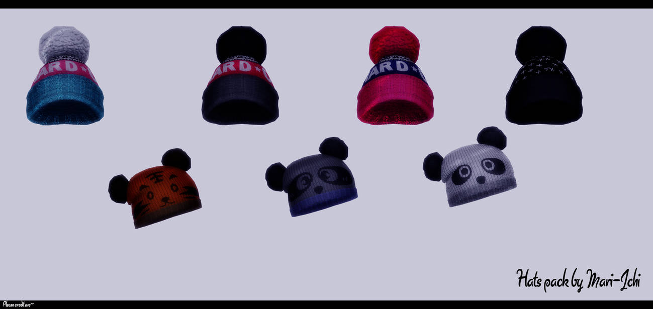 Hats pack by Mari-Ichi on DeviantArt