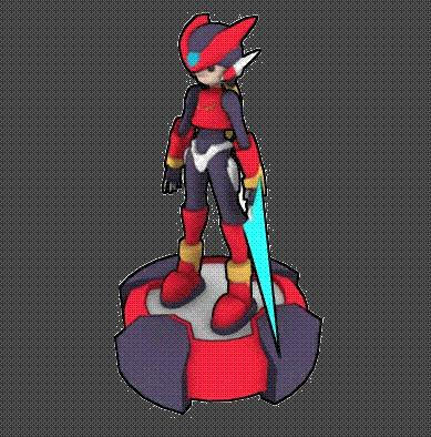 megaman zero 3D model by CHAMPs2 on DeviantArt