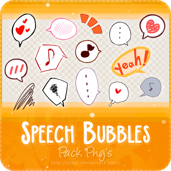 Pack Png's #7 Speech Bubbles by ZttaR on DeviantArt