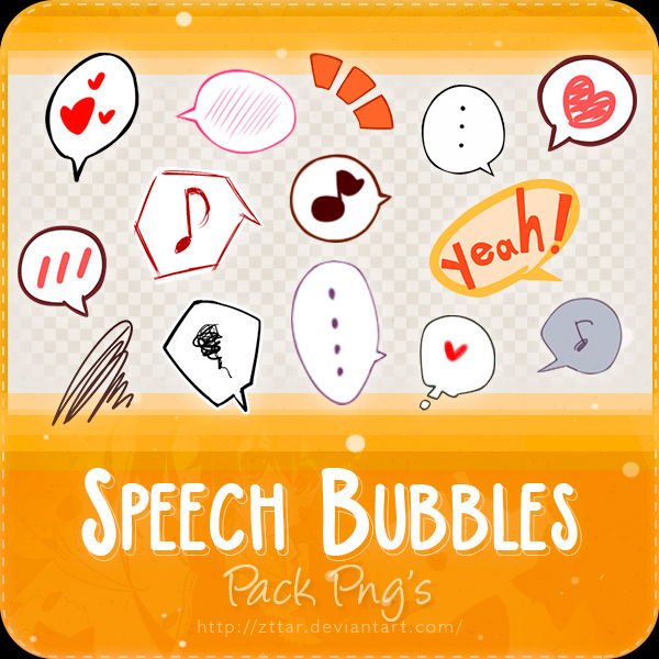 Pack Png's #7 Speech Bubbles by ZttaR on DeviantArt