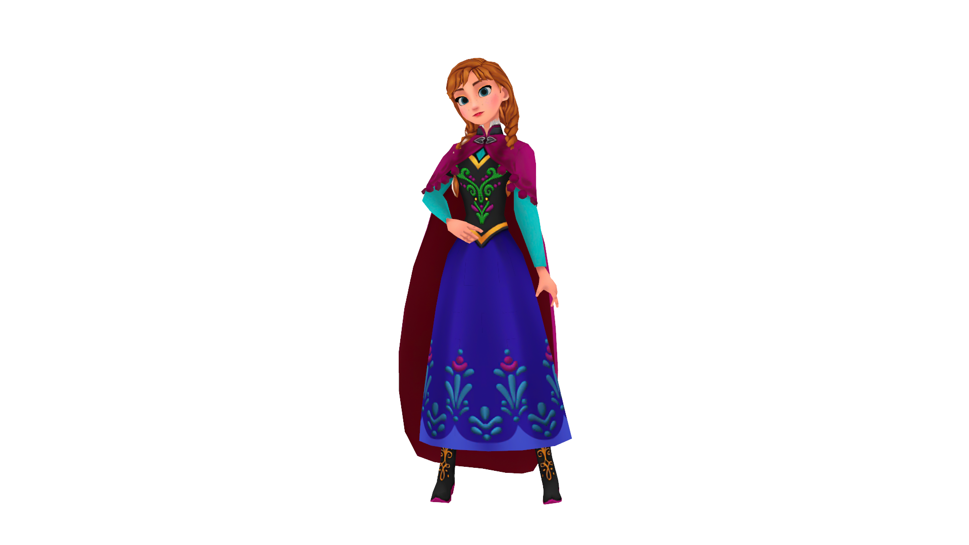 Frozen - model 3D - Anna - dl - mmd by houstpen on DeviantArt