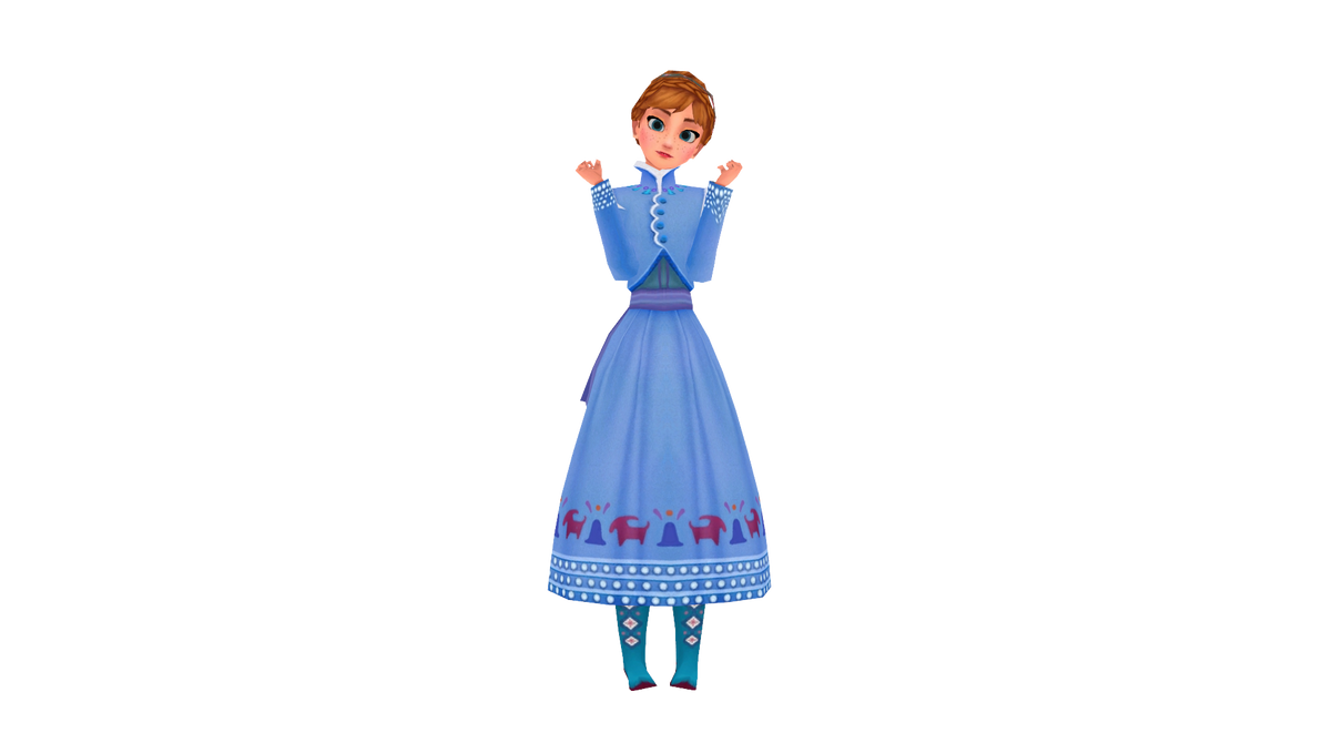 Frozen Model 3d Anna Dl Mmd By Houstpen On Deviantart