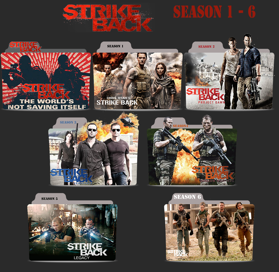 Strike Back Season 1 - 6 TV serie Folder icons by Engelyna on DeviantArt