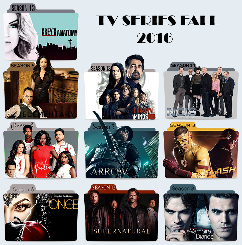 TV Series Season Folder Icons Fall 2016 by Engelyna on DeviantArt