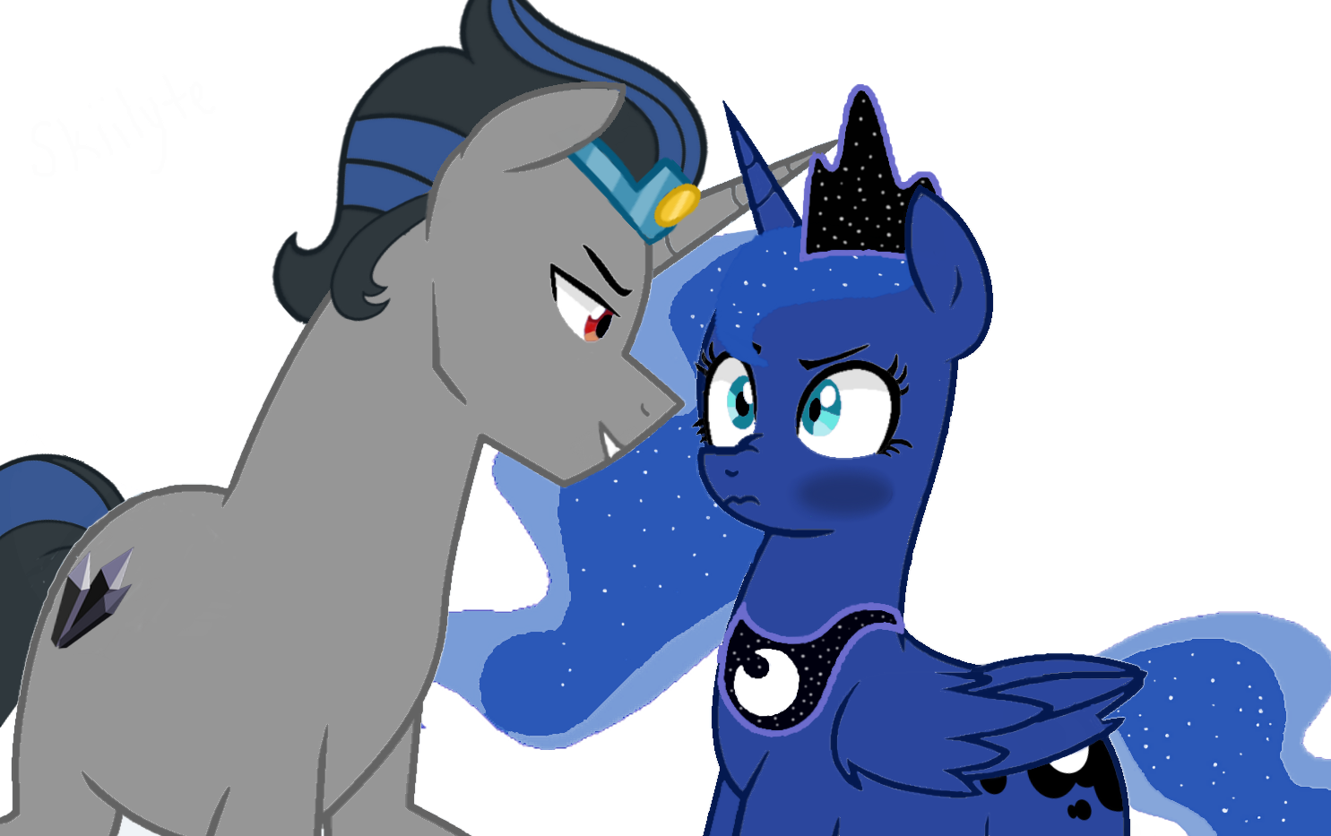 Luna x (Reformed) King Sombra by millerrachel on DeviantArt
