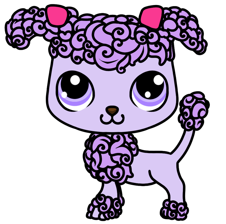 Purple Poodle by Rachels-Art1 on DeviantArt