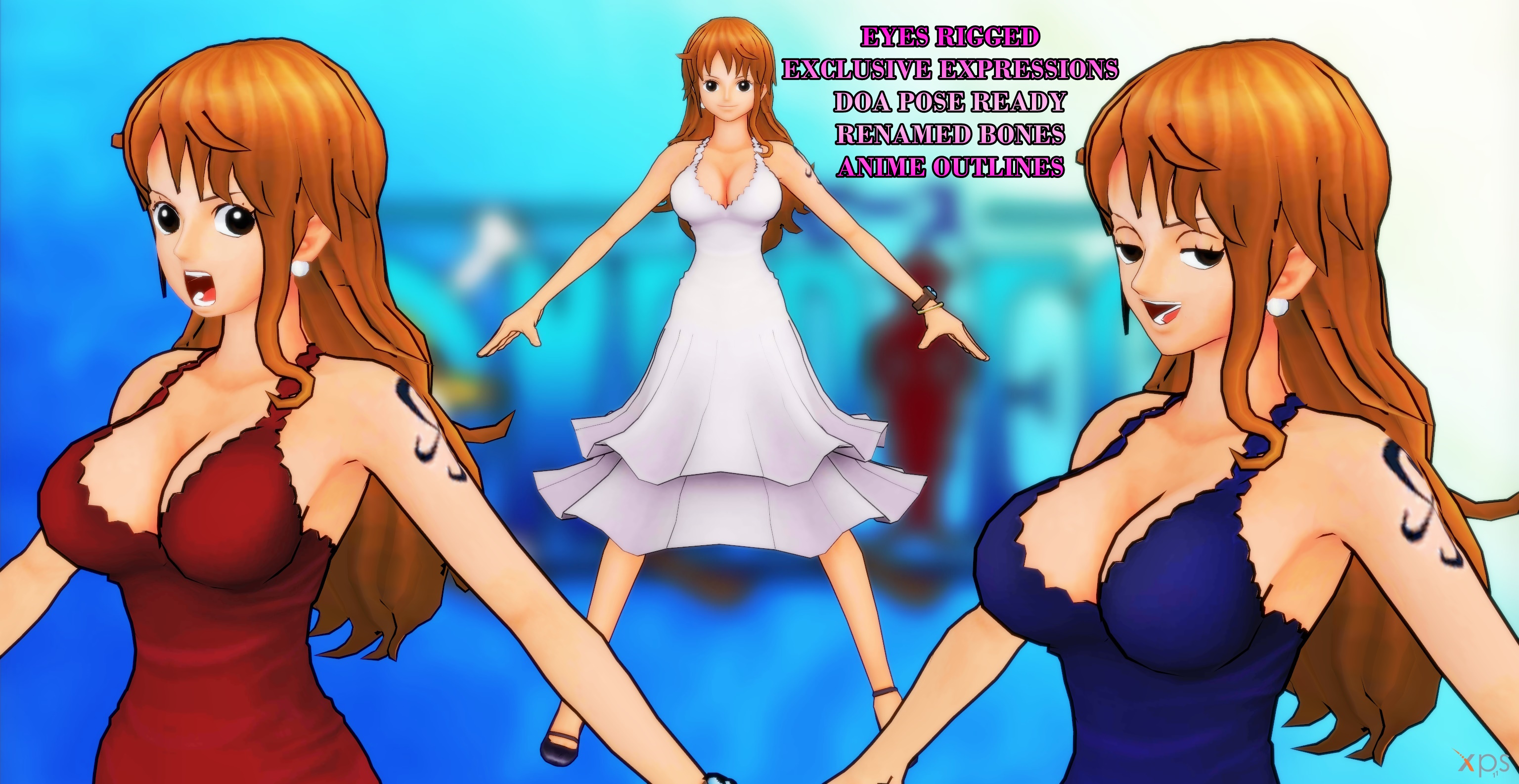 One Piece OPBD Nami B Bride for XPS / FBX (Update) by Animanpower on DeviantArt