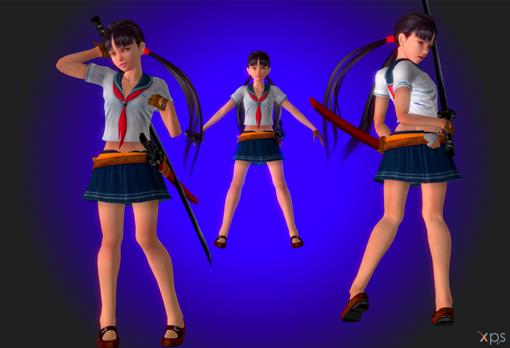 Onechanbara BSS Saki (Default) for XPS / FBX by Animanpower on DeviantArt