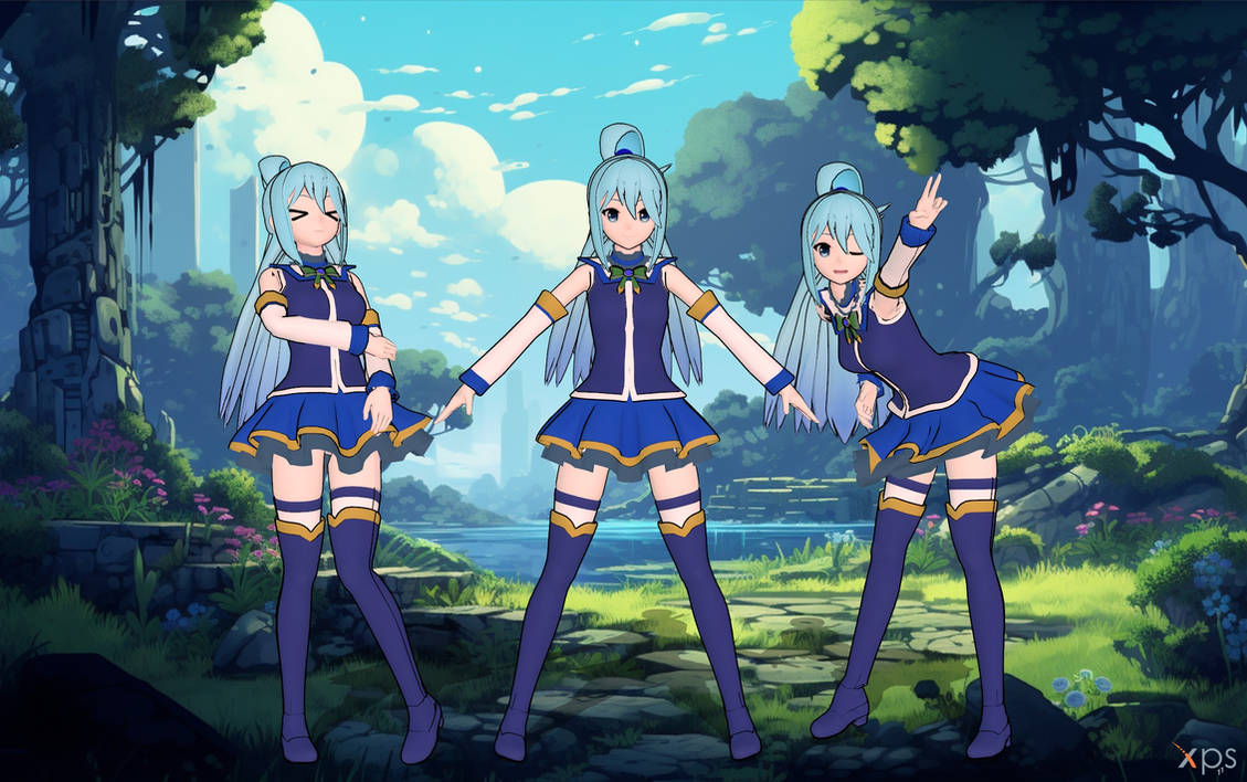 Konosuba Aqua for Blender / XPS / FBX by Animanpower on DeviantArt
