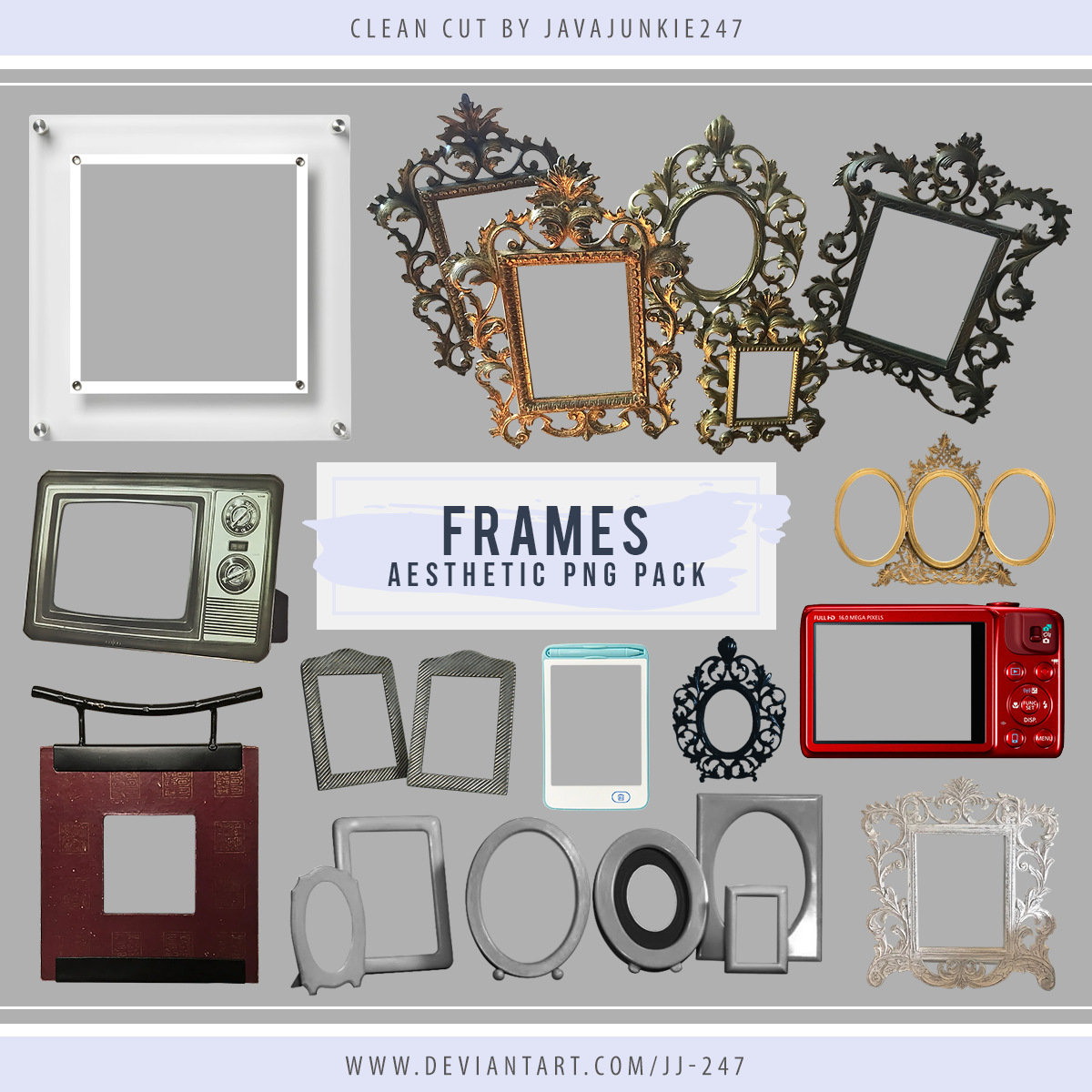 Frames Aesthetic PNG Pack by JJ-247 on DeviantArt