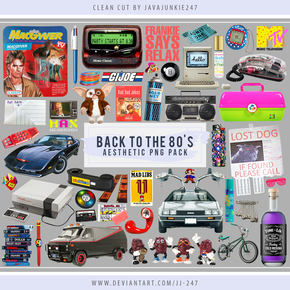Back to the 80's Aesthetic PNG Pack by JJ-247 on DeviantArt