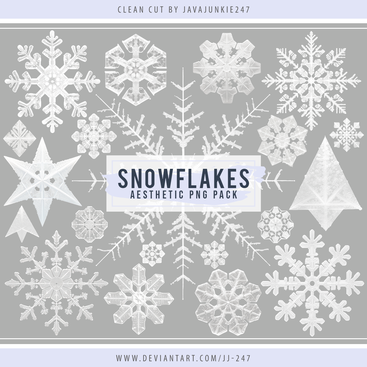 Snowflakes Aesthetic PNG Pack by JJ-247 on DeviantArt