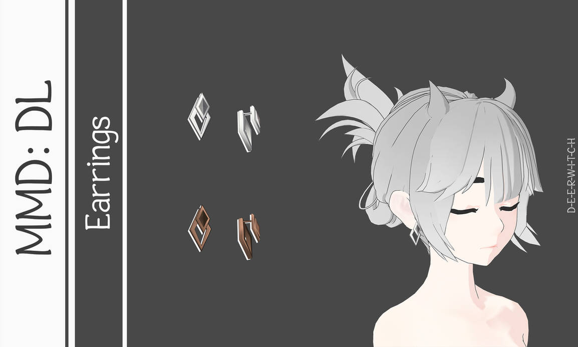 |MMD||DL| Earrings #15 by D-E-E-R-W-I-T-C-H on DeviantArt