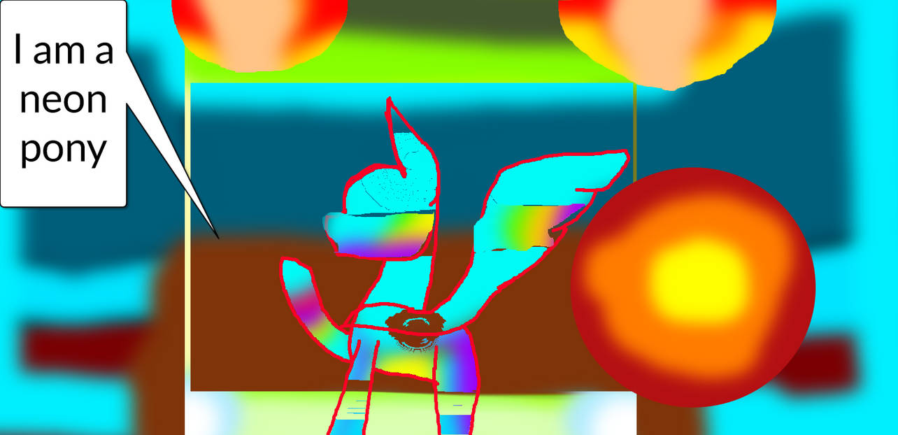 neon pony by mlpfan222333555 on DeviantArt