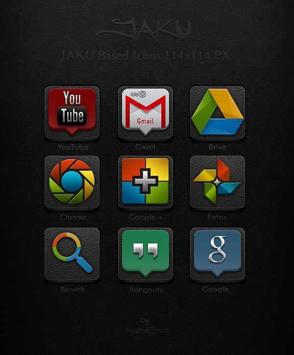 Jaku based Google Icons by Agamemmnon on DeviantArt