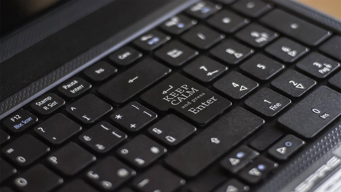Keep Calm and press Enter Wallpaper PC MAC by MattiaMc on DeviantArt