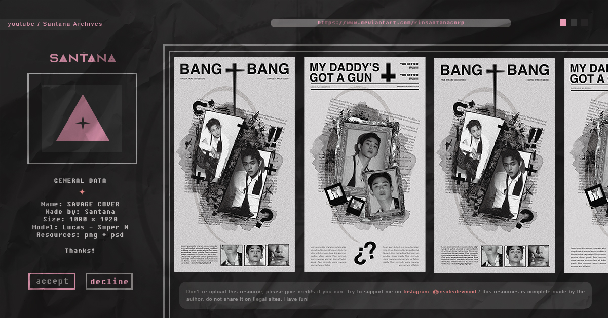 Free Template Gray Omen by Santana by RinSantanaCorp on DeviantArt