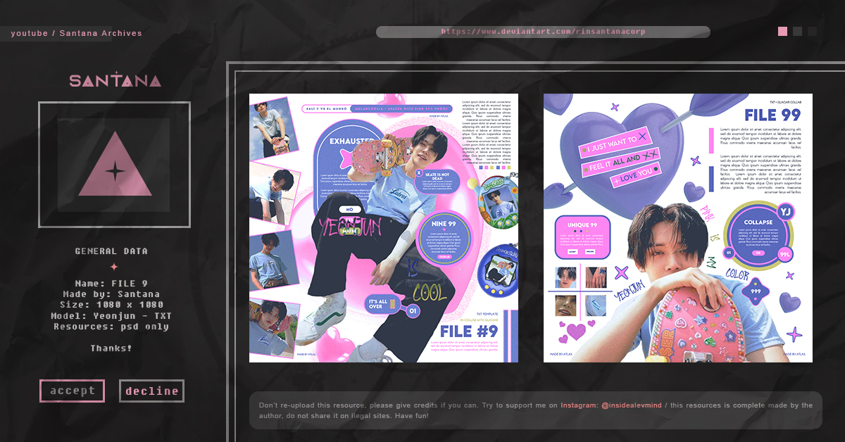 File 9 Free Template by Santana by RinSantanaCorp on DeviantArt