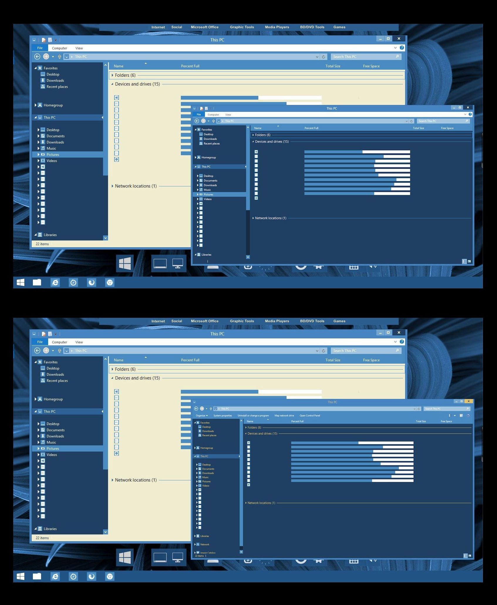 Windows 8 Metro Desktop Theme