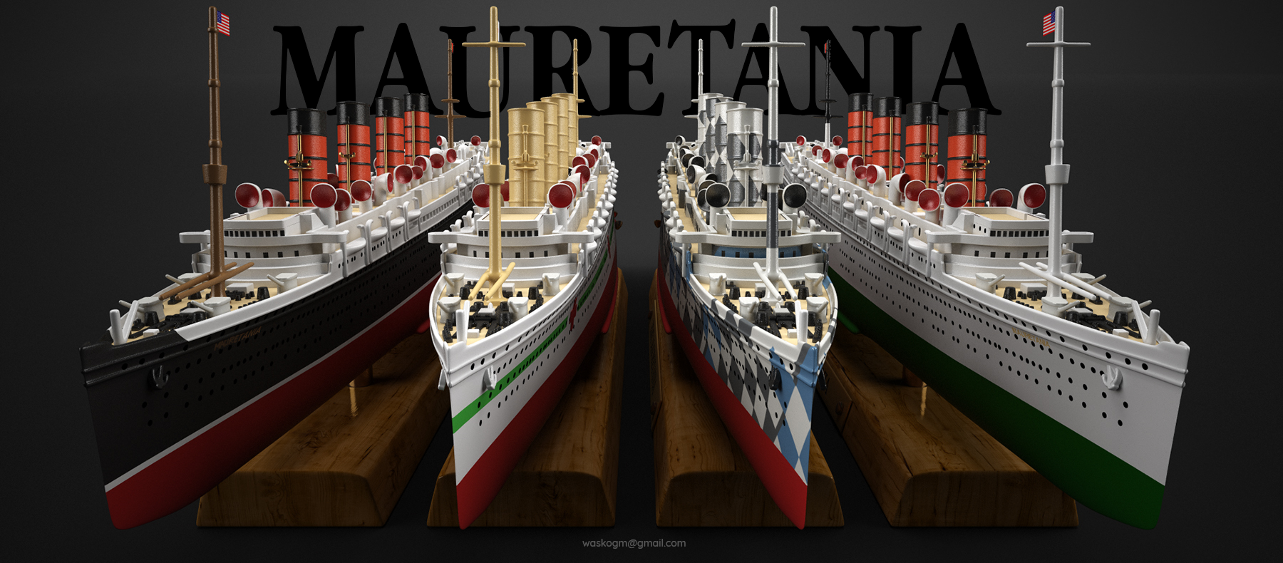 Mauretania Ocean Liner from 1906 to 1935 by WaskoGM on DeviantArt