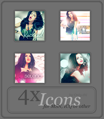 Selena Icon Set 09 by only-thi on DeviantArt