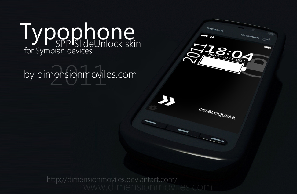 Typophone skin SPP SlideUnlock by dimensionmoviles on DeviantArt